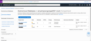 Creating an ATP Database in Oracle Cloud | AMY SIMPSON-GRANGE – BLOG
