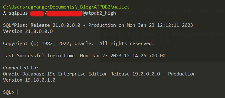 Connecting to an ATP Database in Oracle Cloud | AMY SIMPSON-GRANGE – BLOG