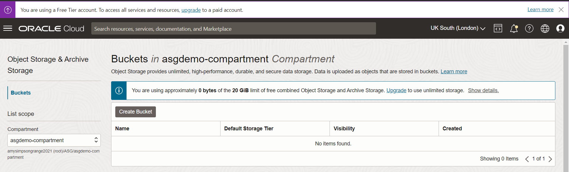 Creating an Object Storage Bucket in Oracle Cloud | AMY SIMPSON-GRANGE – BLOG