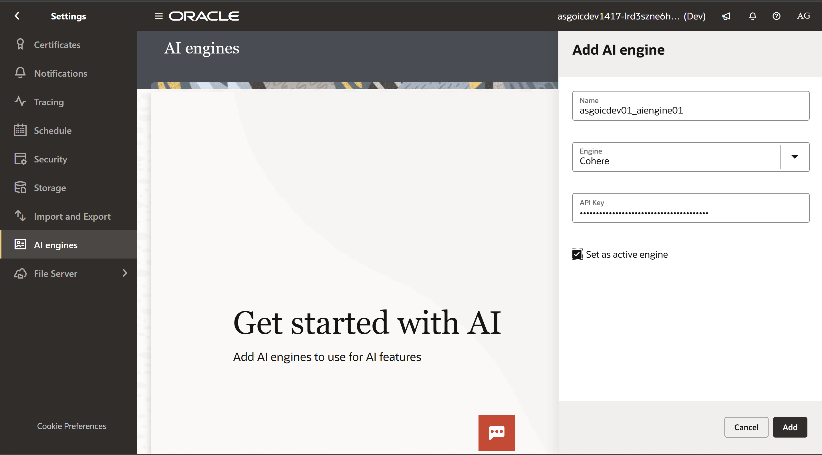 Creating an AI Engine in Oracle Integration Cloud | AMY SIMPSON-GRANGE ...